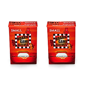 Arcane Tinmen Small Non-Glare Board Game Card Sleeves – 44mm x 68mm – Bundle of 2 – 100 Sleeves Total