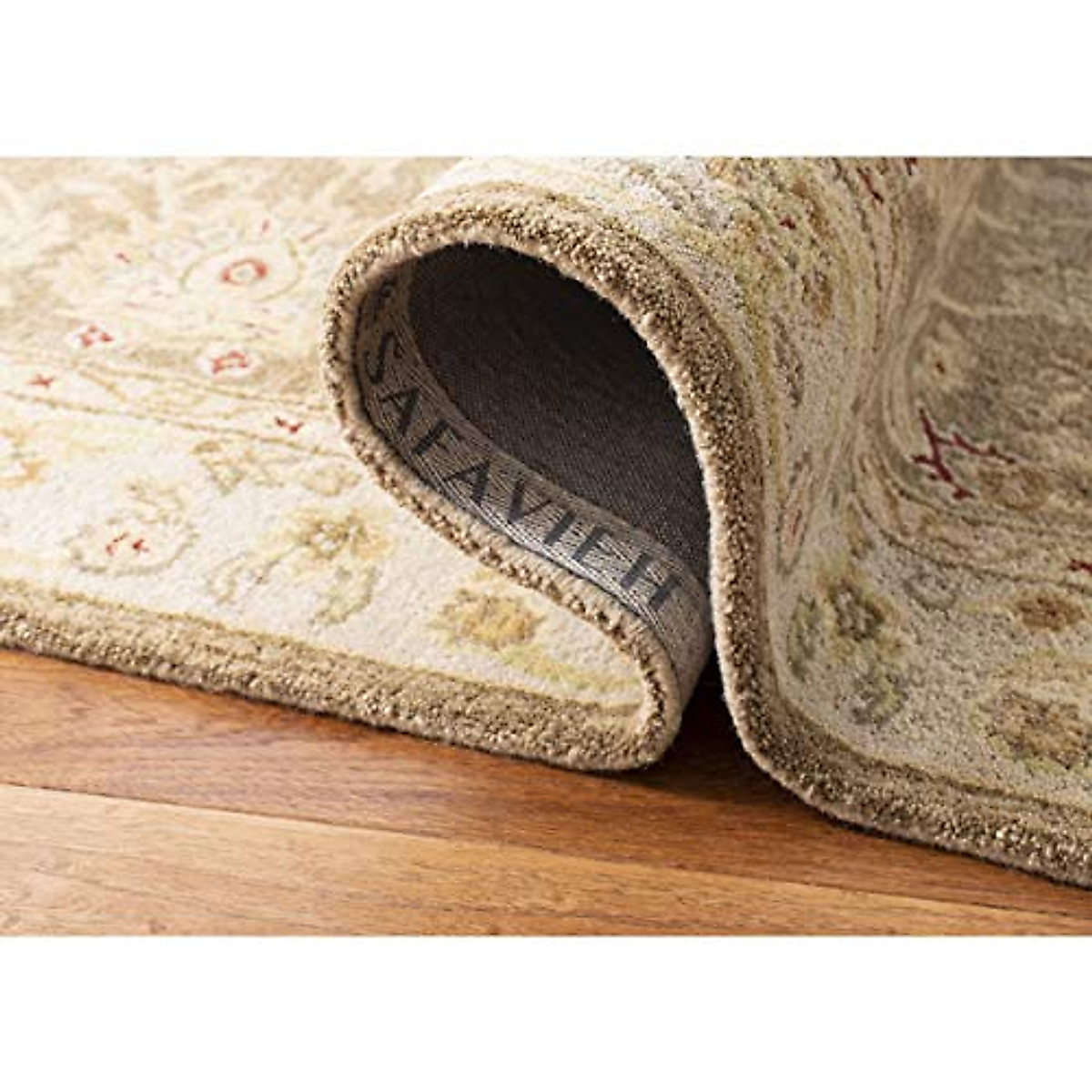 SAFAVIEH Anatolia Collection Accent Rug - 2' x 3', Tan & Ivory, Handmade Traditional Oriental Wool, Ideal for High Traffic Areas in Entryway, Living Room, Bedroom (AN522B)
