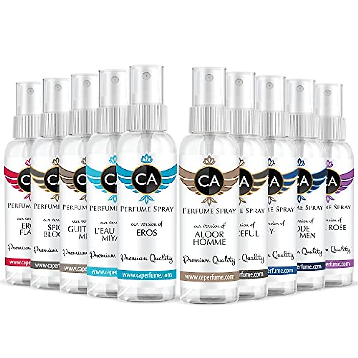 CA Perfume Spray Top 10 For Men In May (Eros + Eros Flame + Spicebloom + Guiltiness Men + L'eau Bleu Miyake + Café Rose + Aloor Homme + Fierceful + Y for men + Code)