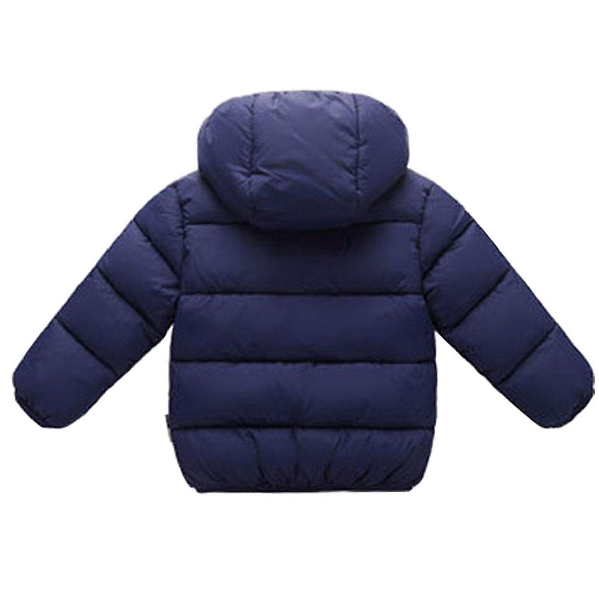 LAVIQK 1-7 Years Baby Boys Girls Toddlers Winter Coats Puffer Jacket with Removable Fur Hooded Down Snow Jacket Warm Fleece Coat Outerwear