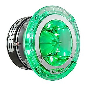 DS18 PRO-TW4L RGB Super Tweeter - 1.75", Polycarbonate Frame and Titanium Diaphragm, 560W Max, 280W RMS, 4 Ohms, Built in Crossover - PRO Tweeters are The Best in The Pro Audio Market (1 Speaker)