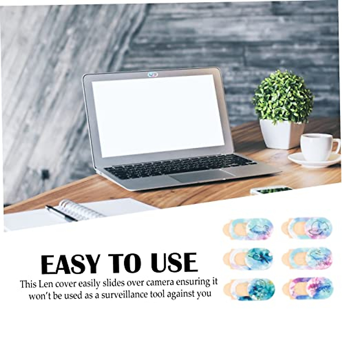 SOLUSTRE Computer Camera Computer Camera 6pcs PC Privacy Blocker Shown Web Printed Cute Slide As Covers Cover Sliding Animals Phone Laptop Camera Webcam Computers Laptops Computers Laptops