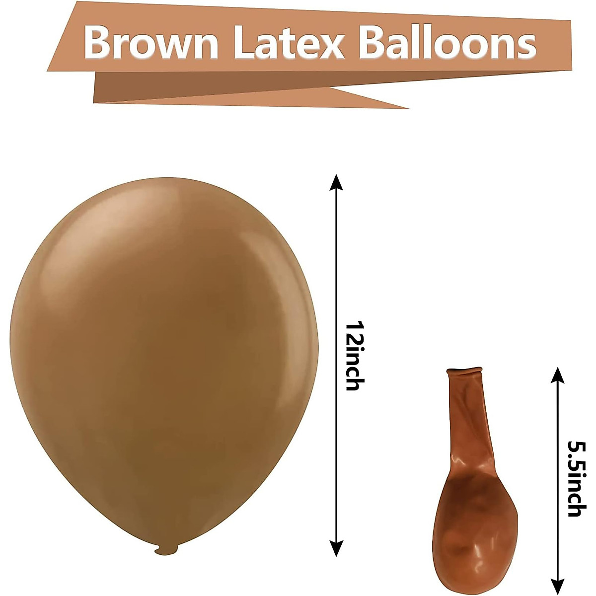 Graduation Party Decorations Brown Gold 2024/Brown Gold Balloons 45pcs for Woodland Teddy Bear Baby Shower Wild West Cowboy Party/Brown Gold Birthday Decorations