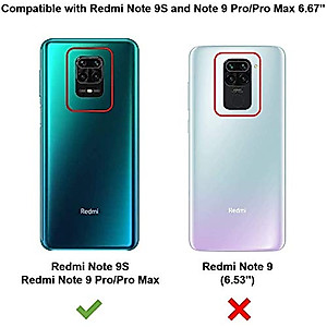 KAPUCTW Case for Xiaomi Redmi Note 9S / Note 9 Pro, Clear Slim Silicone Phone Case Cover with Pattern Design for Girls, Thin Shockproof Gel TPU Bumper Back - [6.67"], Cat Pink