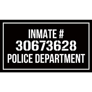 KING PROPS Mugshot Photo Booth Prop Sign - Perfect for Bachelorette, Bridal Shower, Wedding, Birthday Party, and More! Unique 14x8-inch Waterproof Photo Booth Accessory for Memorable Celebrations