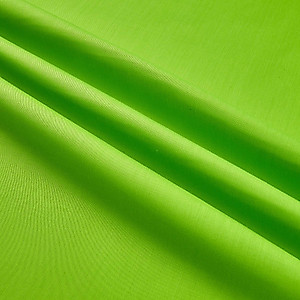60" Poly Cotton Broadcloth Lime, Fabric by the Yard
