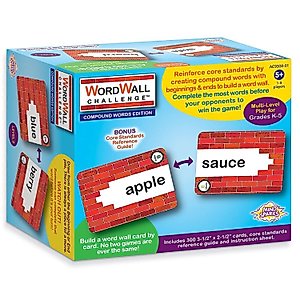Mind Sparks WordWall Challenge Card Game, Compound Words