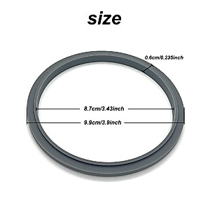 Blender Gasket Replacement Parts, Rubber Ring Seal Rings Blender Accessories for Nutribullet Blender 900W & 600W Series (4 Pieces)