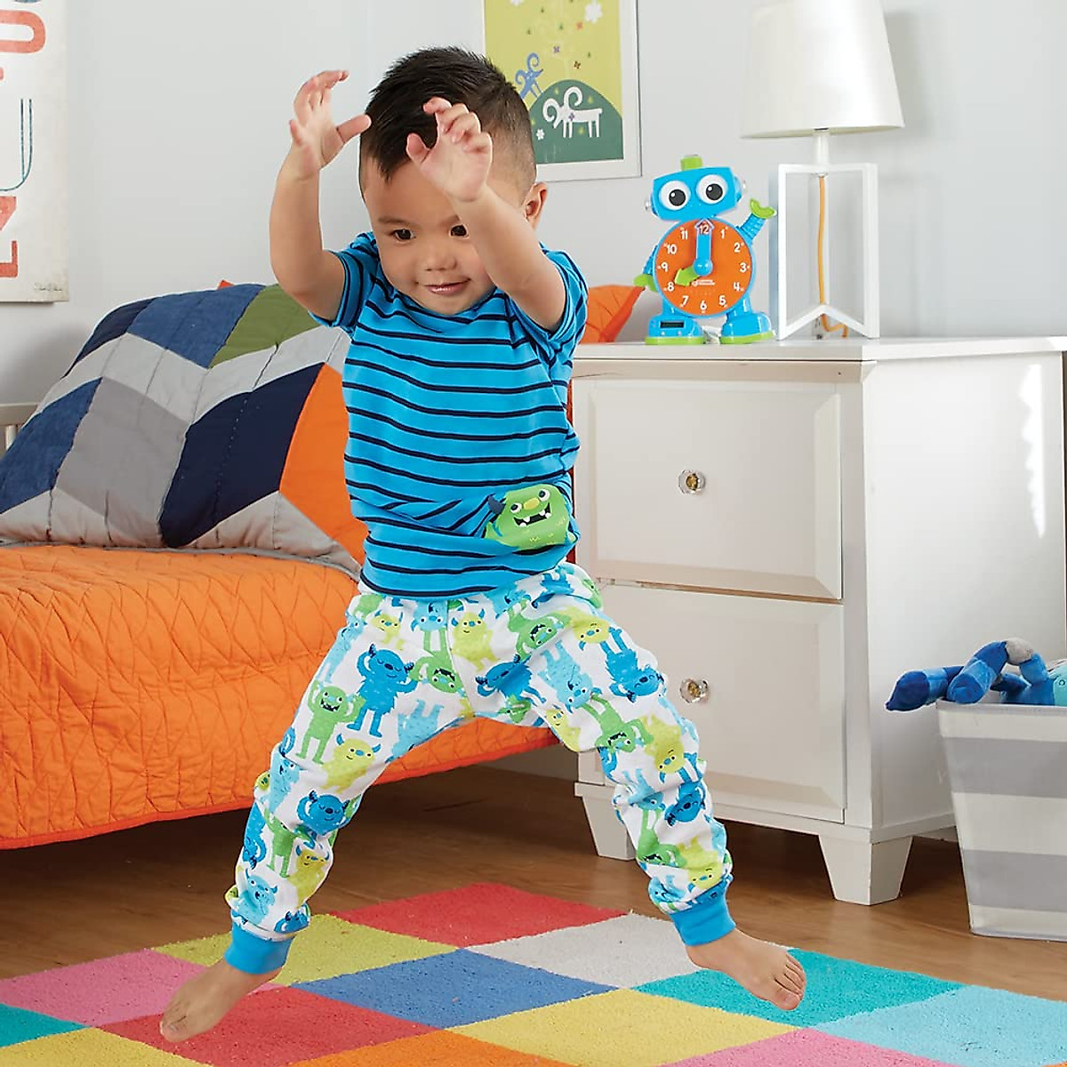 Learning Resources Tock The Learning Clock - 1 Piece, Ages 3+ Educational Talking & Teaching Clock, Toy Clock for Toddlers, Educational Toys for Kids