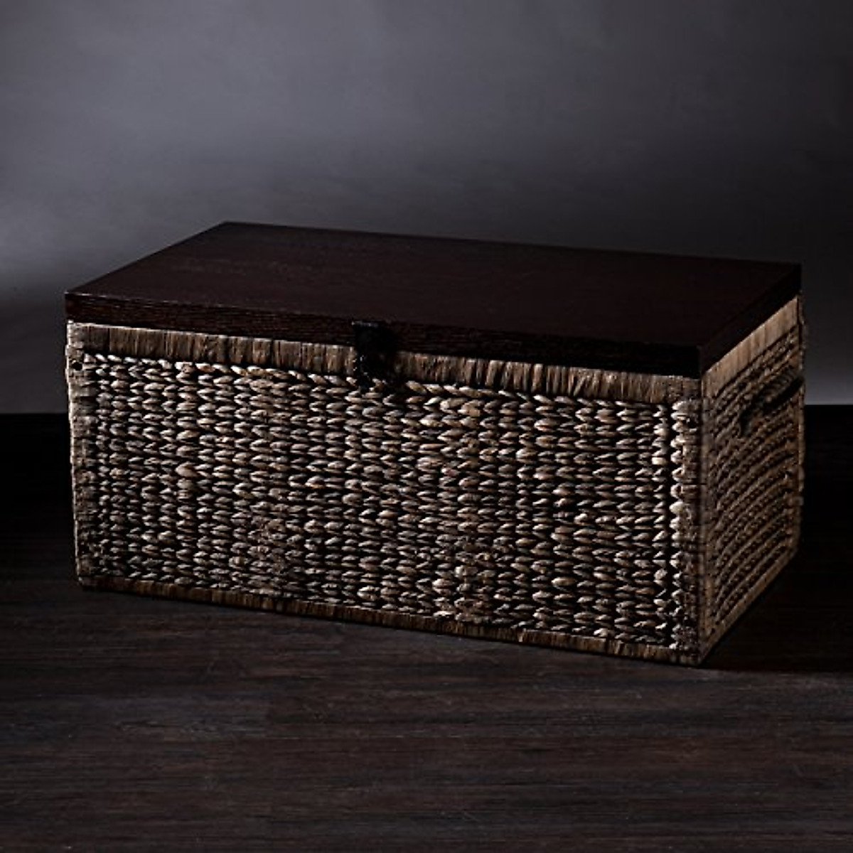 SEI Furniture Storage Trunk, Blackwashed, Espresso