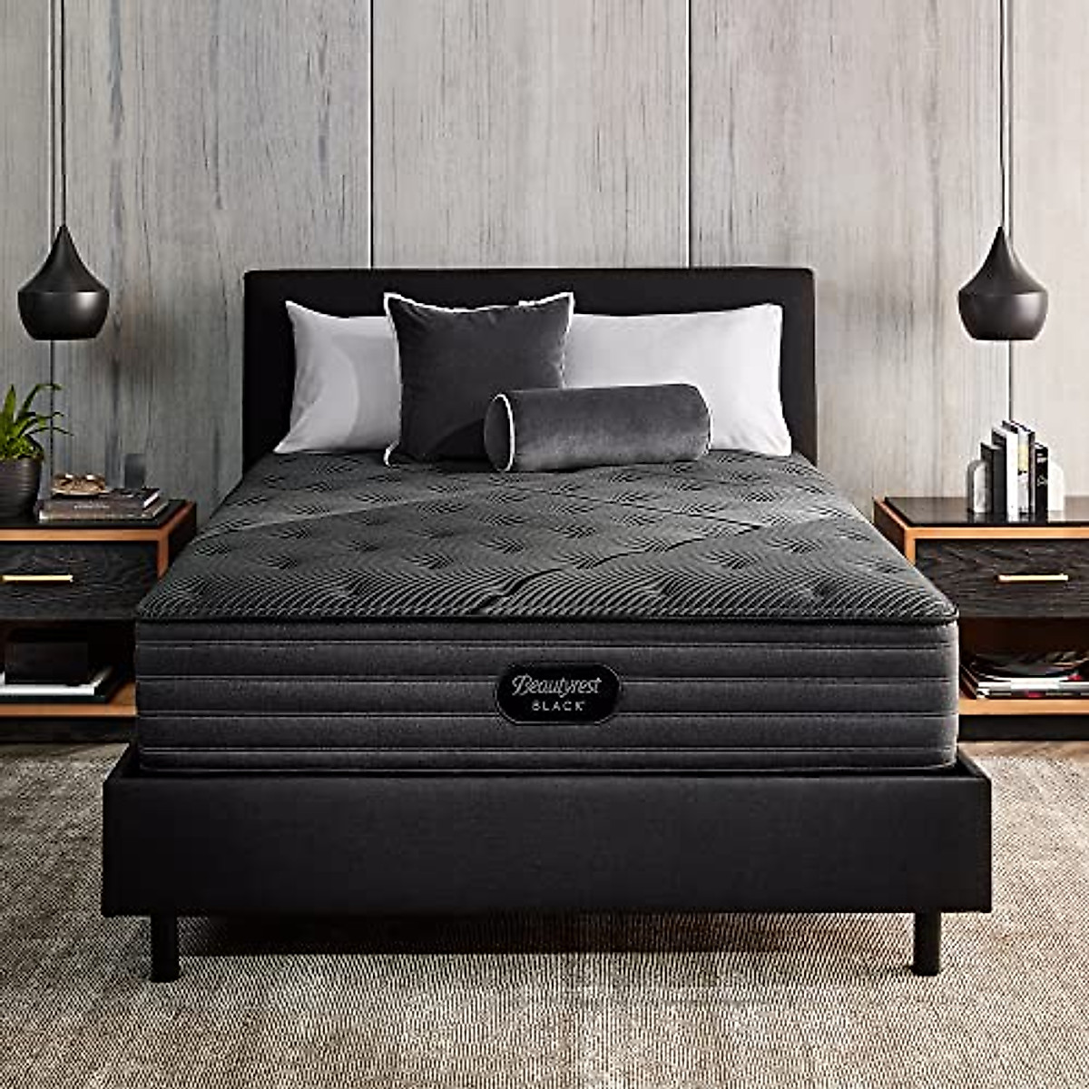 Beautyrest Black L-Class 13.5” Medium King Mattress, Cooling Technology, Supportive, CertiPUR-US, 100-Night Sleep Trial, 10-Year Limited Warranty