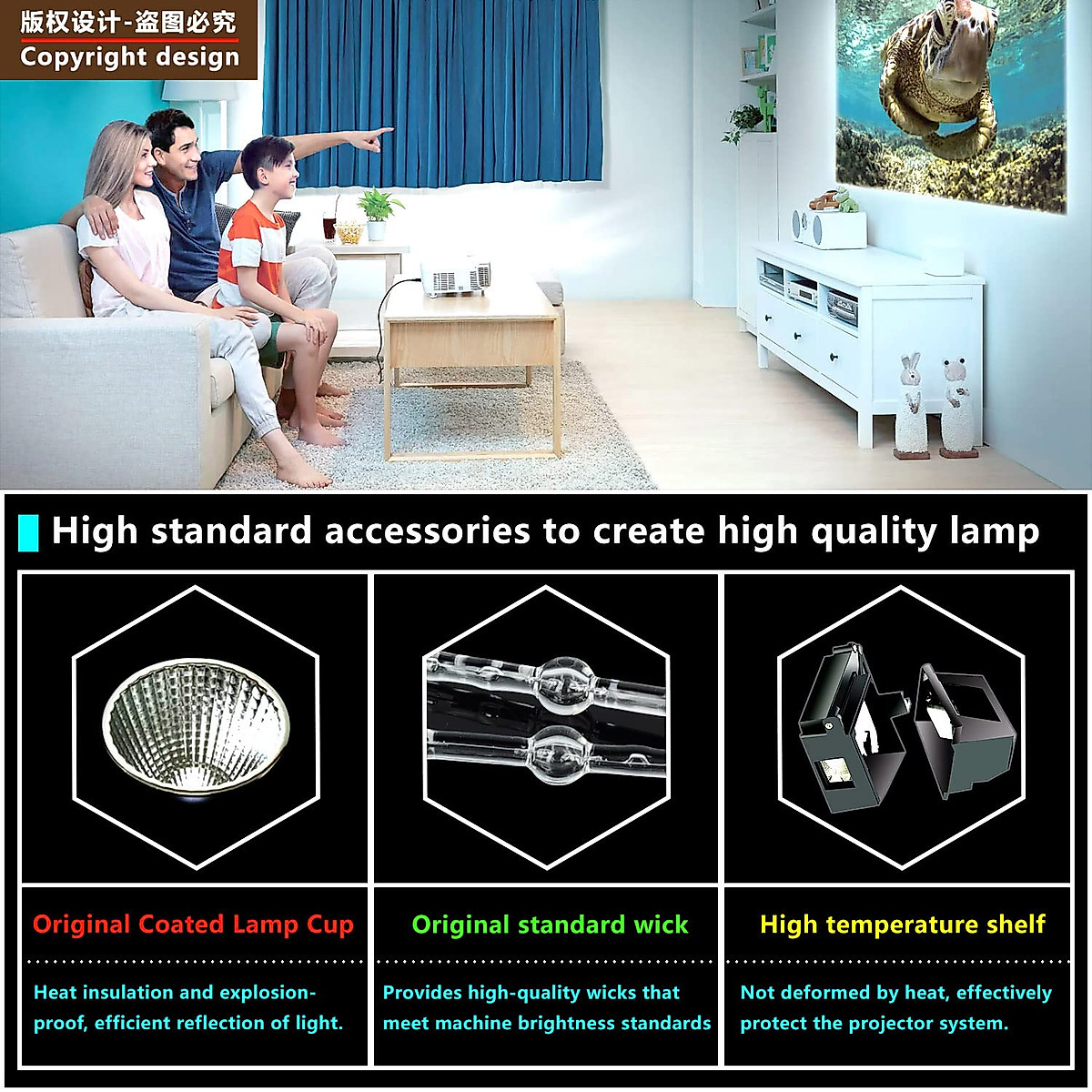 Aurabeam MOLVGOC NP30LP Projector Lamp Bulb for NEC M322H M332XS M352WS M353WS M402W M402X M403H M403W M403X NP-M403H M402H