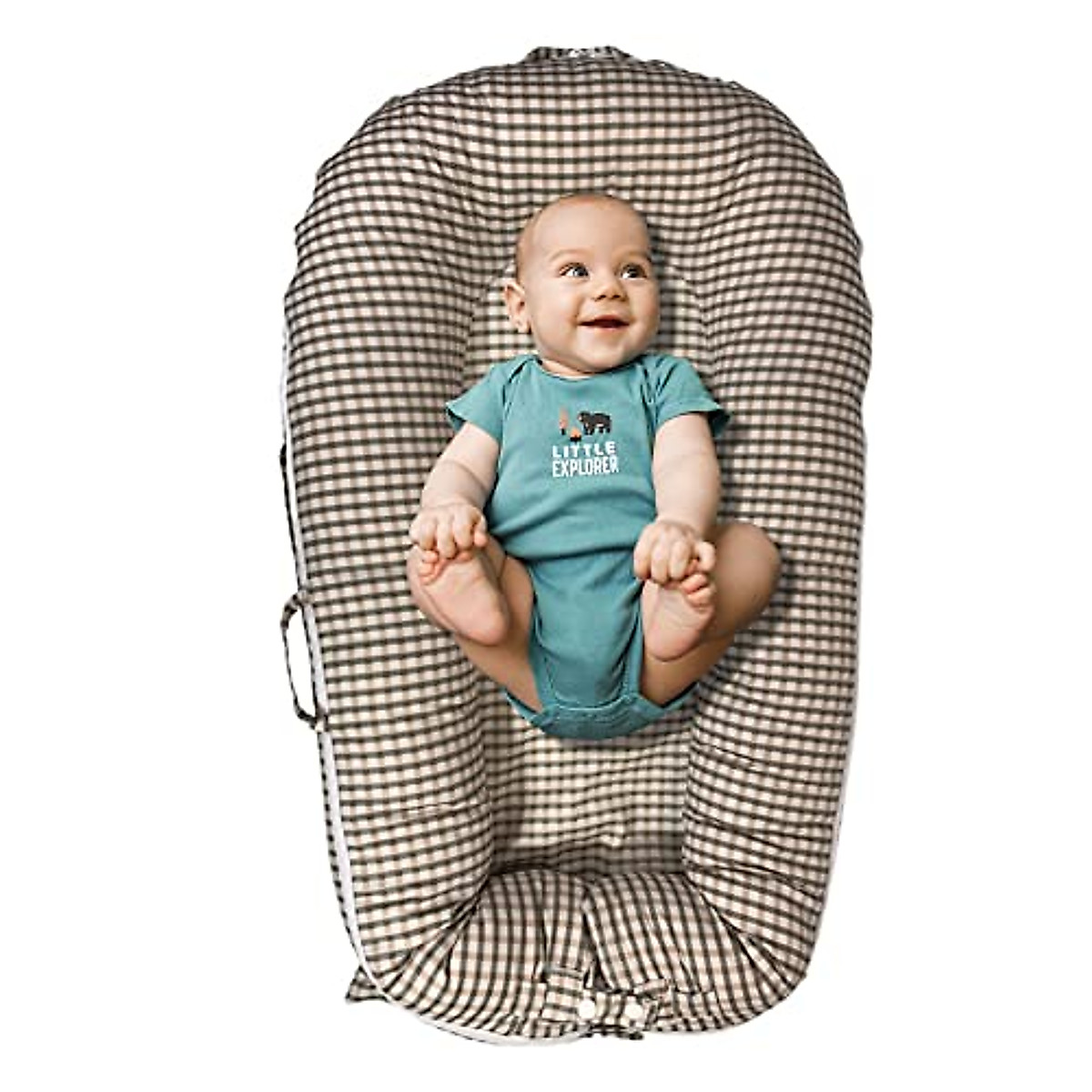 Newborn Baby Nest Portable Infant Lounger Replacement Cover ONLY, Hypoallergenic, Premium, Fits Dockatot Deluxe