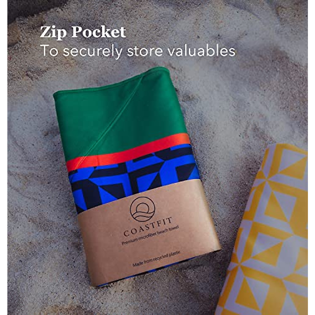 Coastfit Premium Oversized Pool- / Beach-Towel Made from Sustainable Materials (Flamingo Pink)