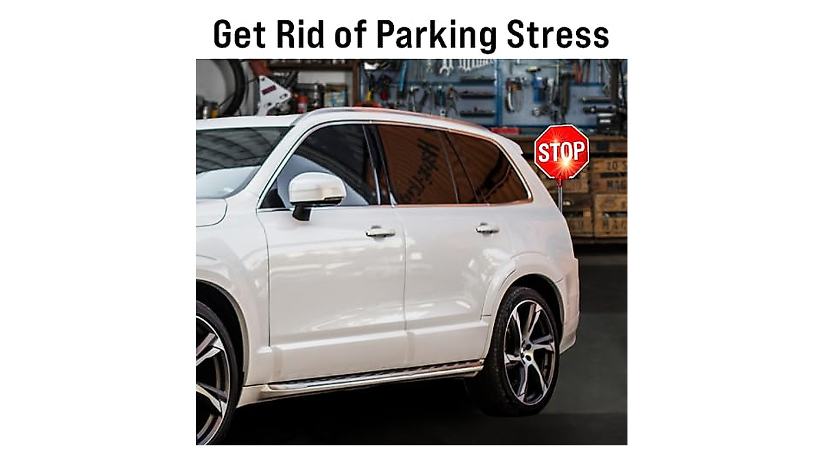 Flashing LED Stop Sign Parking Assistant for Garage