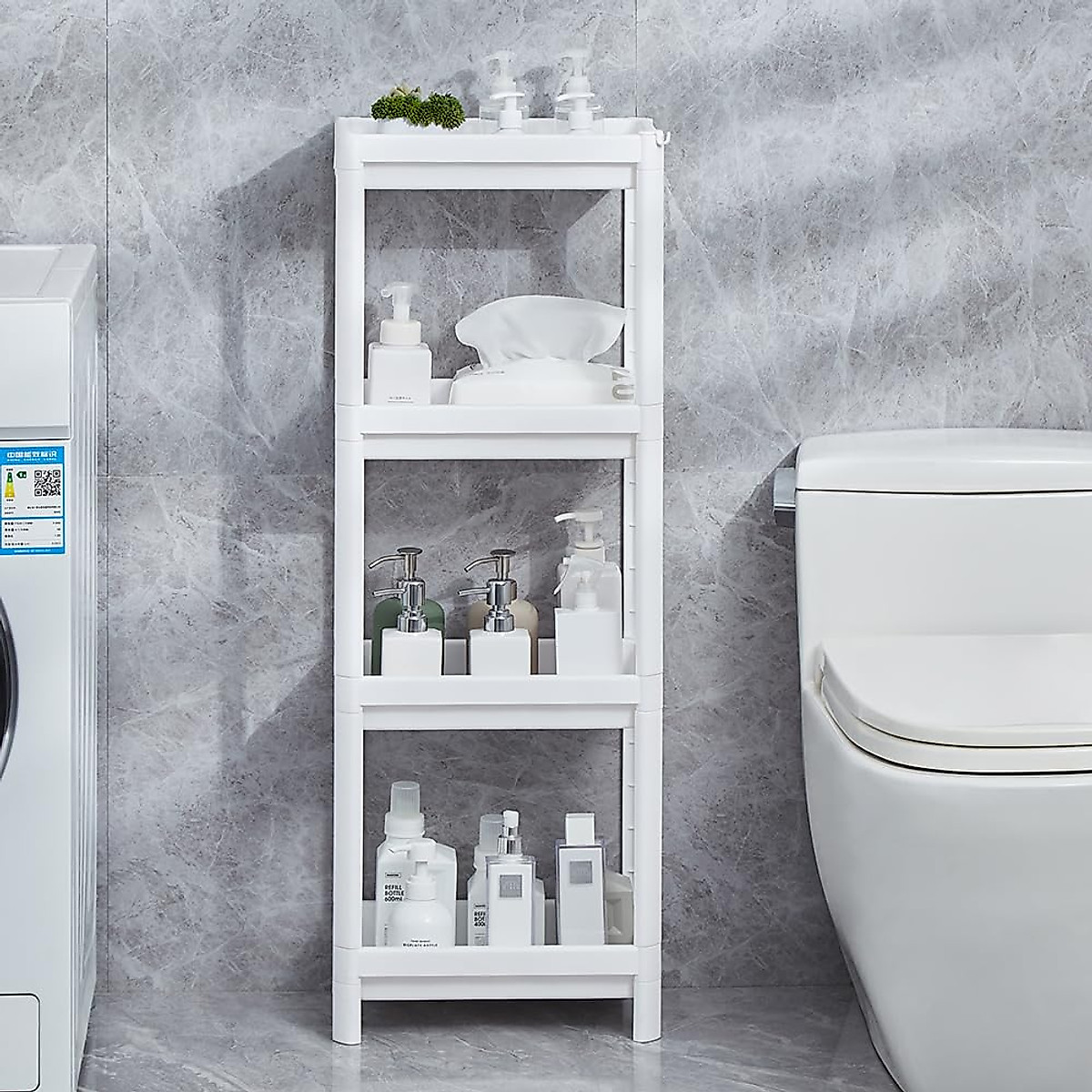 HIEEY 2 Pack Under Sink Organizer,2-Tier Bathroom Organizer,Multi-Purpose Under Sink Shelf Organizer,Bath Collection Baskets with Hooks for Bathroom Kitchen Countertop and Cabinet