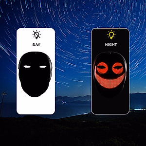 Depointer Life Led Mask with Bluetooth-compatible App Controlled, Customizable Shining Mask