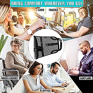 BOD Lumbar Mesh Back Support - Bring Comfort to an Office Chair, Car, and Truck Seat for Lower Back Pain Relief Behind Your Desk for All Day Pillow Like Comfort