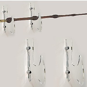 Lightsaber Wall Mounted Lightsaber Holder Lightsaber Wall Mounted Wand Holder Sword Holder Knife Holder-Including fixings (Transparent)