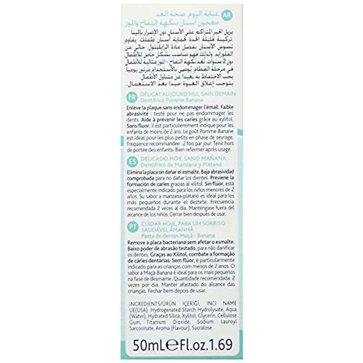 Chicco Oral Care Apple&Banana Toothpaste Ch320023201000 50 Ml.