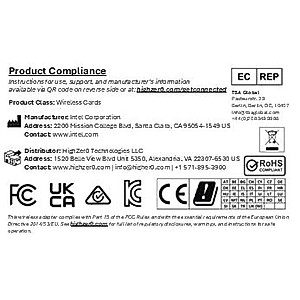 9560NGW R Wireless-AC 9560 PCI-Express M.2 2230 802.11ac WLAN Bluetooth 5.1 WiFi Card VHXRR 0VHXRR CN-0VHXRR Compatible Replacement Spare Part for Intel Compatible and Laptop Systems