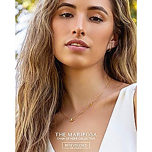 Benevolence LA Gold Butterfly Necklace, 14k Gold Dipped Butterfly Necklaces for Women, Cute Butterfly Necklace, Dainty Butterfly Jewelry, Gold Necklaces, Gifts for All Occasion