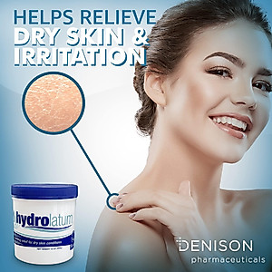 Hydrolatum Moisturizing Cream - Body Lotion for Sensitive, Extra Dry Skin, Nourishing Cream for Women & Men - 1LB