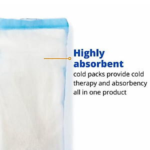 Medline Standard Perineal Cold Packs, 4.5 x 14.25, Pack Of 24, Green