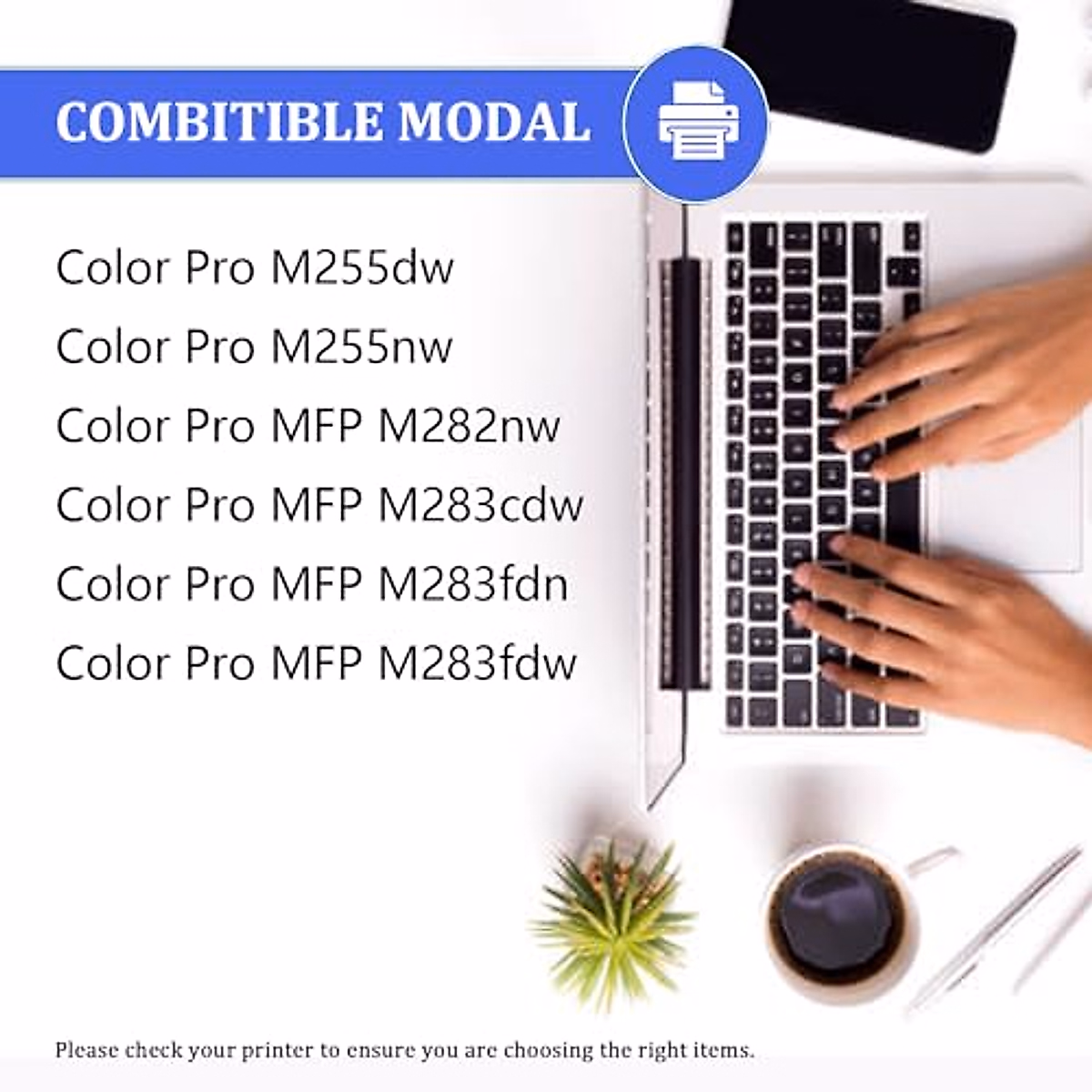 206A Toner Cartridge (with Chip) Compatible for HP W2110A W2111A W2112A W2113A Toner, Work for Color Pro M255dw M255nw MFP M282nw M283 Series Printers, 1 Magenta