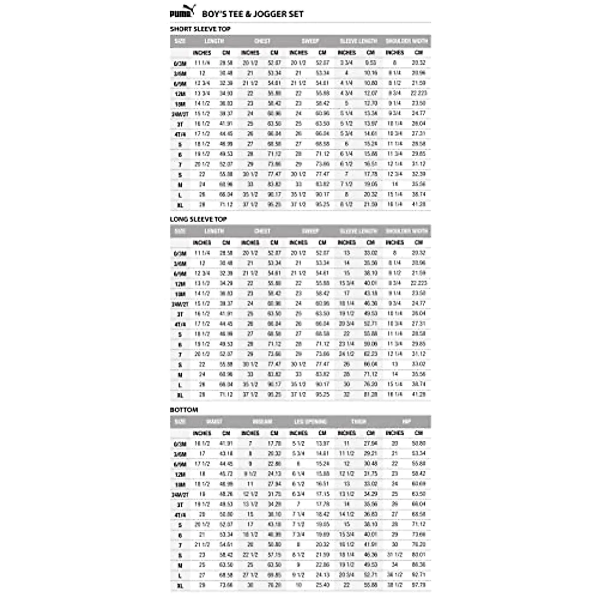 PUMA Boys' 3 Piece T-Shirt, Long Sleeve Shirt & Jogger Set, Black, 5