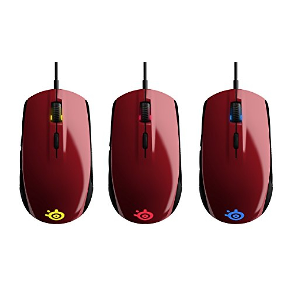 SteelSeries Rival 100, Optical Gaming Mouse - Forged Red