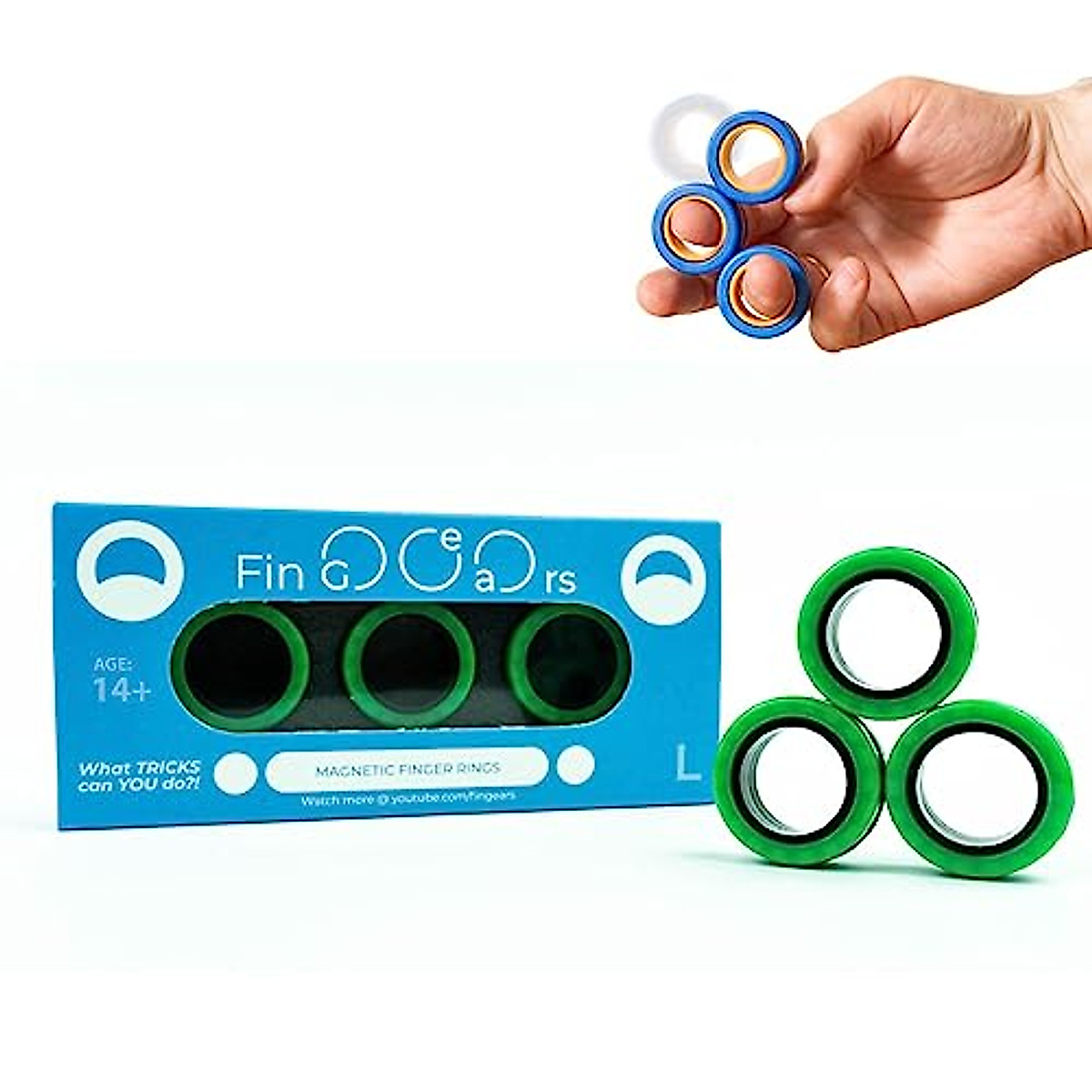 Fingears (Green/Black, Large)