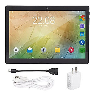 Dpofirs Androids Tablet 10 inch, IPS HD Display 4000mAh Tablets Dual SIM Dual Standby 2GB ROM 32GB RAM Dual Camera IPS 1080P HD Large Screen Portable Call Tablet Kids (Black)