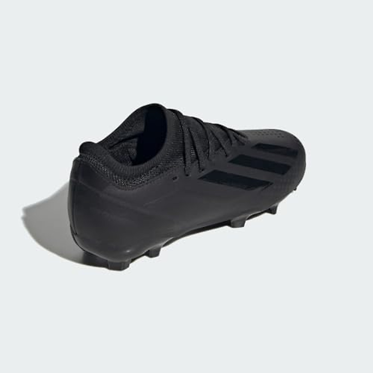 adidas X Crazyfast.3 Firm Ground Sneaker, Core Black/Core Black/Core Black, 5 US Unisex Big Kid
