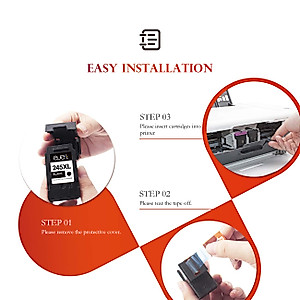 ejet PG-245/ CL-246 XL High Capacity Ink Replacement for Canon Ink Cartridges 245 and 246 245XL for Canon TS3322 TR4520 TS3122 TS3320 TR4522 MG2522 MX490 MX492 MG3022 Printer(1 Black, 1 Tri-Color)