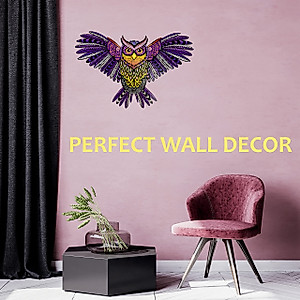 Large OWL Wooden Jigsaw Puzzle for Adults Animal Jigsaw Puzzle Best Gift for Her Him Birthday Christmas 5th Anniversary Family Game Educational Toy Owl Wood Wall Decor