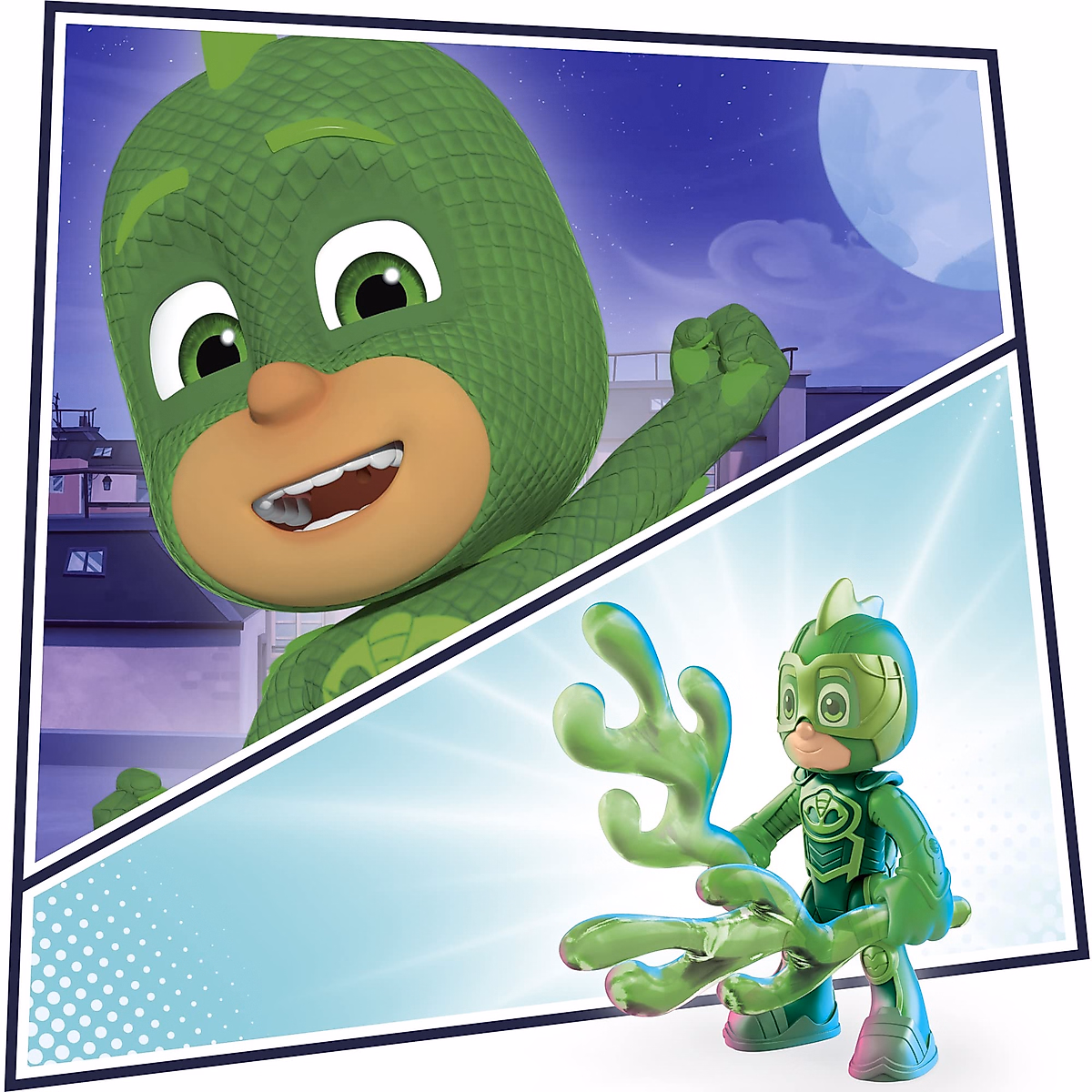 PJ Masks Hasbro Nighttime Heroes Figure Set Preschool Toy, 6 Action Figures and 11 Accessories for Kids Ages 3 and Up