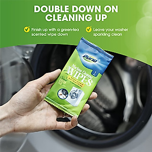 PURIO Washing Machine Cleaner Tablets 24-Ct Deep Cleaning Formula Washer Machine Cleaner Top Load & Front Load Standard & HE Washers