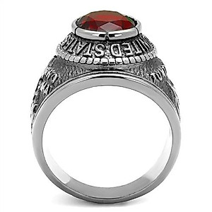 YVO Customizable Marines Ring - Free Engraving Included - Stainless Steel - Size 13