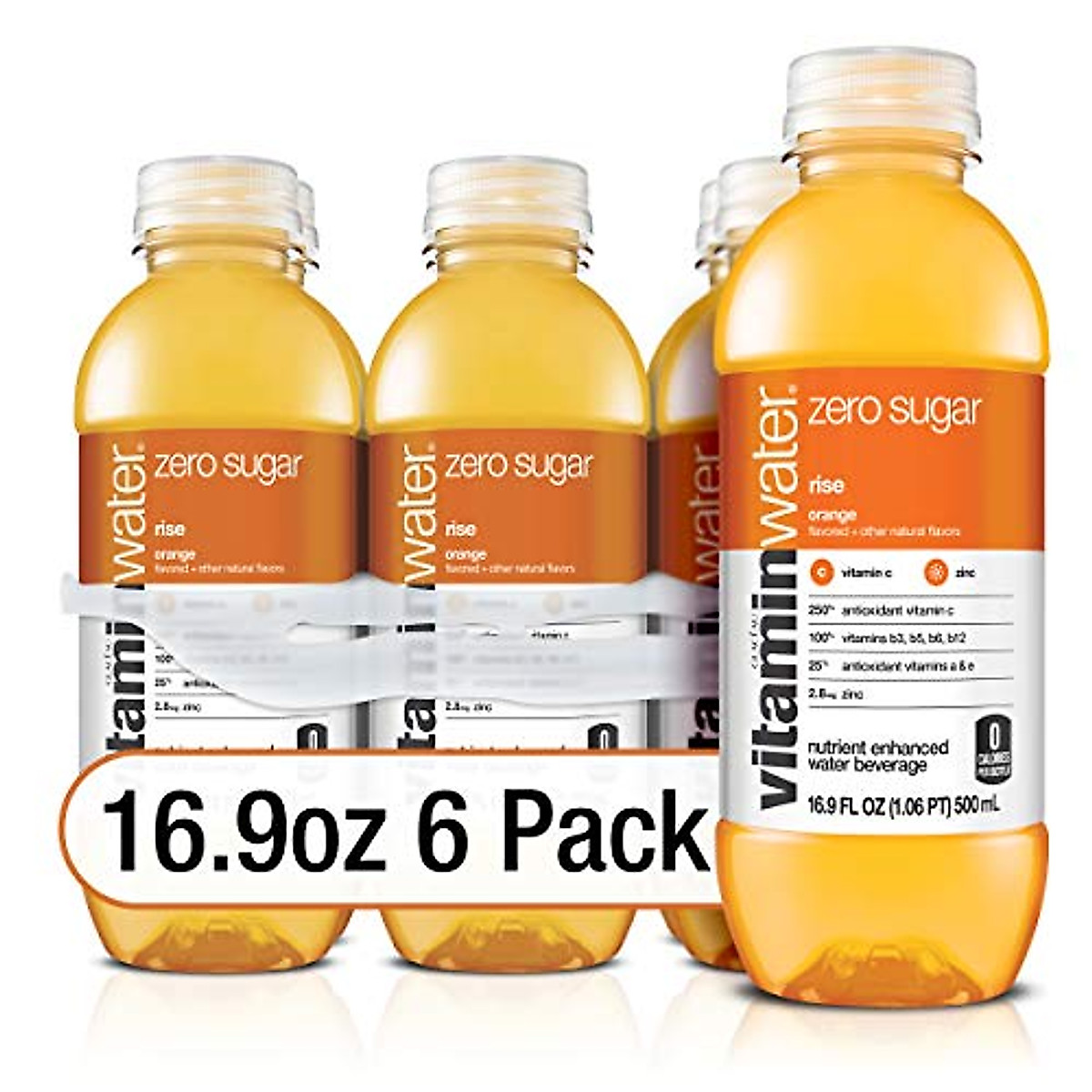 Vitaminwater Zero Rise Water, 16.9 Fl Oz (pack of 6)