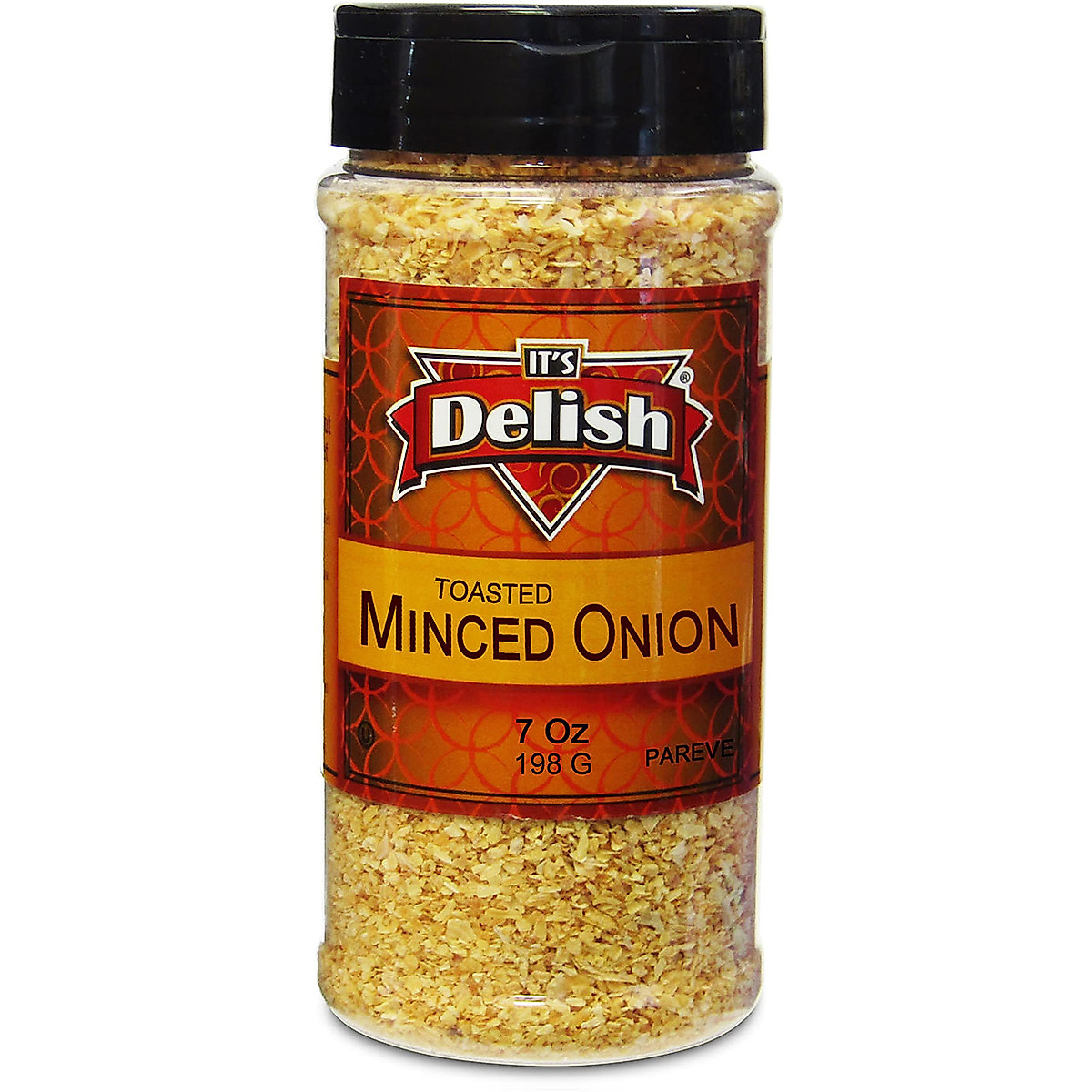 Gourmet Toasted Minced Onion by It’s Delish, Medium Jar 7 OZ –Freshly Packed Roasted Chopped Onion for Cooking, Baking, Seasoning– No Preservatives, No artificial Flavor Added, Certified Kosher, Vegan