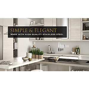 Magnetic Knife Holder For Wall 12 Inch, Knife Magnetic Strip, Stainless Steel Magnetic Knife Holder Rack Use as Kitchen Knife Holder, Kitchen Utensil Holder