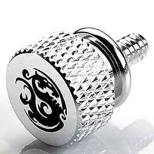 Aluminum Thumbscreen Blue with Logo for Bitspower M3