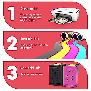 INKMATE Remanufactured Ink Cartridge Replacement for HP 67XL 3YM55AN 2 Pack Tri-Color Ink Cartridge for Envy 6052 Envy Pro 6452 Deskjet 2732 DeskJet Plus 4152