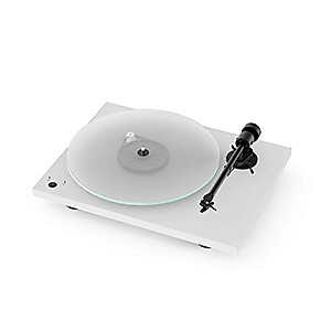 Pro-Ject T1 Phono SB Turntable with Built-in Preamp and Electronic Speed Change (Satin White)