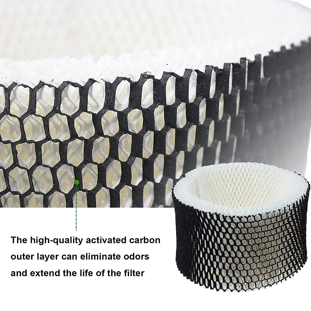 Lxiyu 4-Pack Humidifier Wicking Filter Compatible with Holmes HWF62 & HWF62CS, Filter A Replacement Parts HM1701, HM1761, HM1300,HM1100