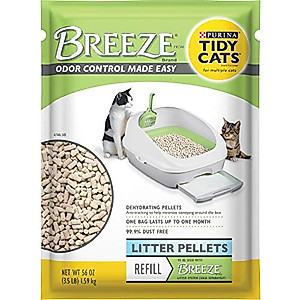 Purina Tidy Cats Litter, Breeze Litter Pellets to be Used with Breeze Litter System, Prevents Dust and Tracking, 3.5 LB Each (Pack of 2)