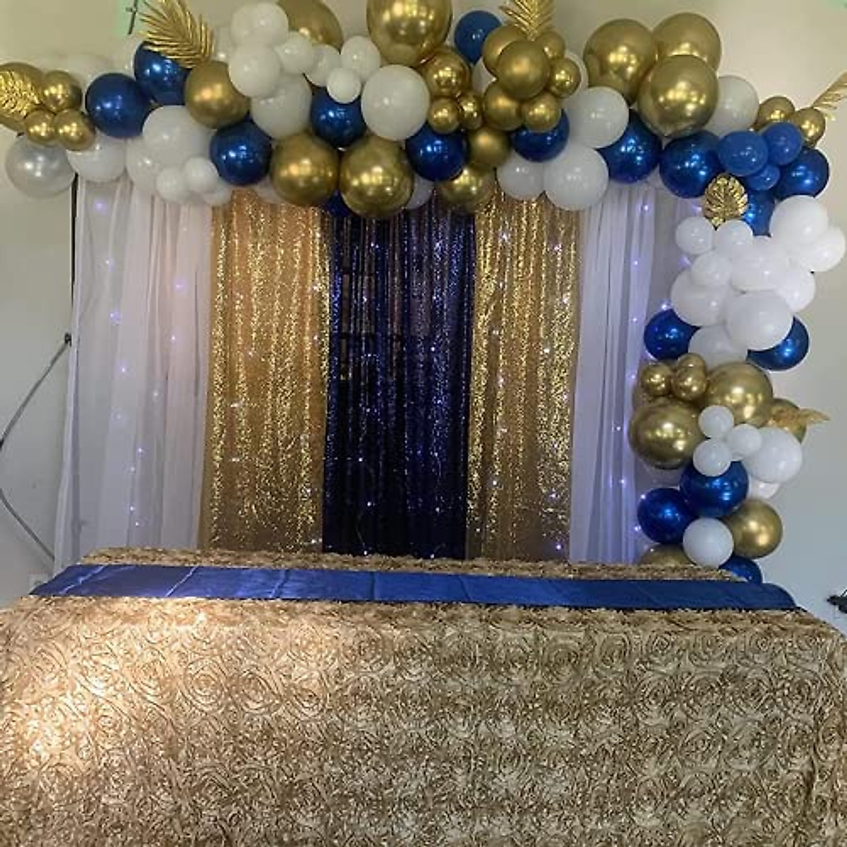 Gold Chrome Metallic Balloons 5 inch Helium Balloons Thick Latex Gold Arch 50PCS for Birthday Party Decorations Baby Shower Bridal Shower Wedding Engagement Anniversary Christmas Festival (Gold)