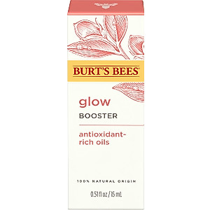 Burt's Bees Glow Booster Face Serum with Antioxidant-Rich Oils for Normal and Combination Skin, 0.51 Fluid Ounces