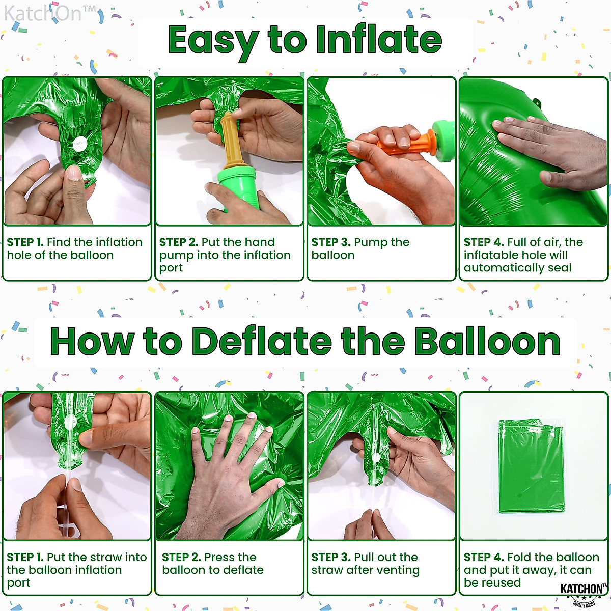 KatchOn, Giant Green Number 6 Balloon - 40 Inch | 6 Birthday Balloon, Green 6 Balloon Number | Six Balloon Number for 6th Birthday Decorations | Number 6 Foil Balloon, 6 Balloons for Birthday Boy